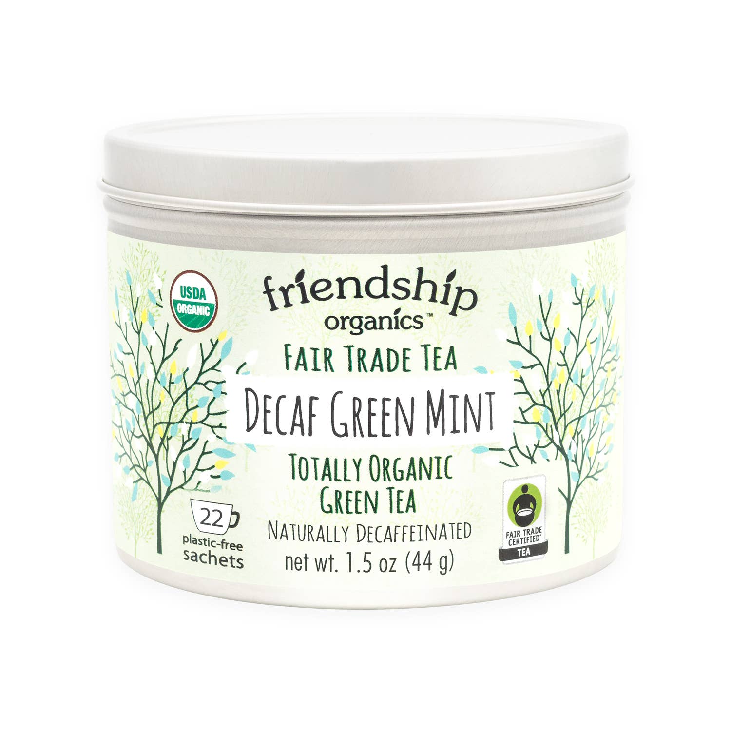 Decaf Green Mint Tea | Organic & Fair Trade | Friendship Tea