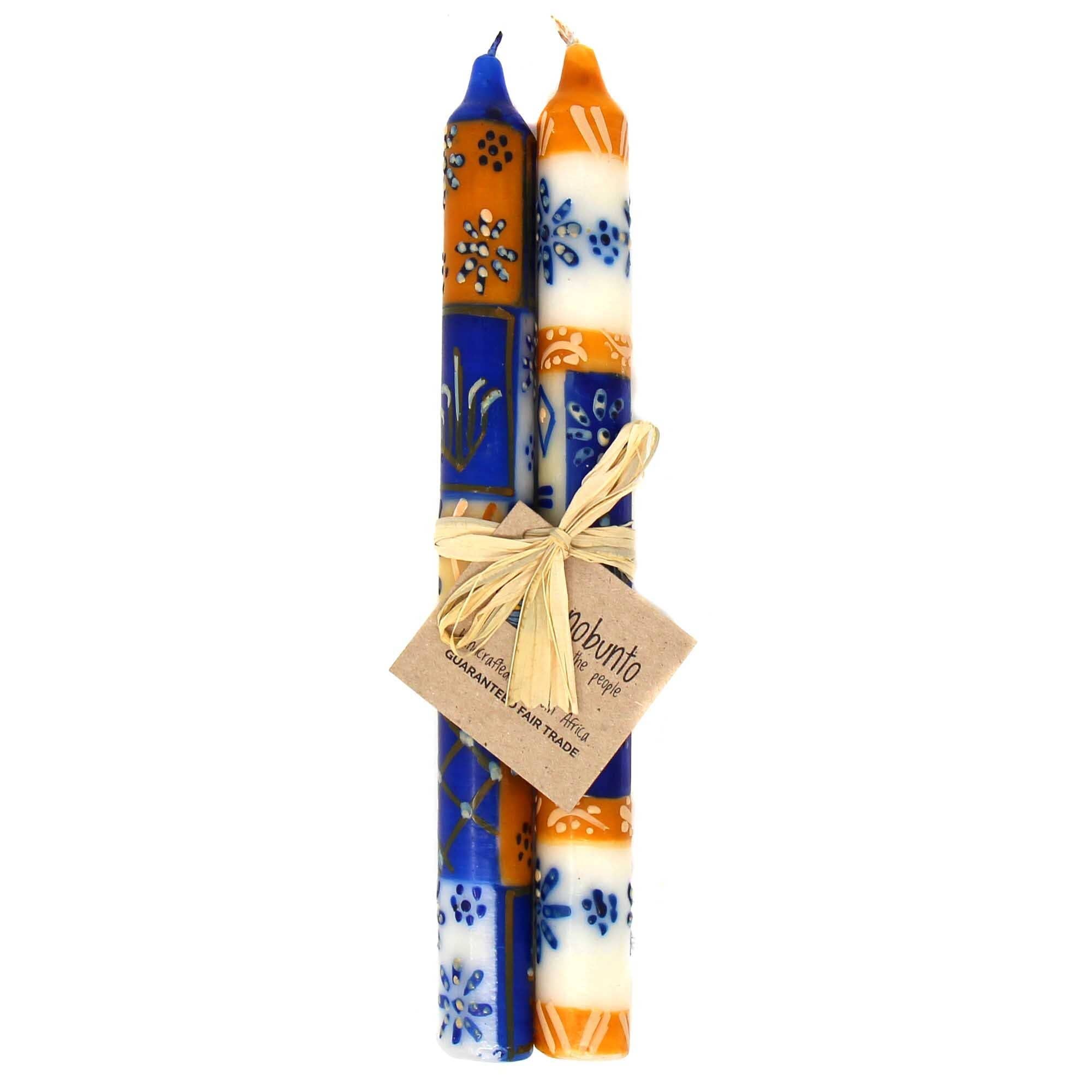 Hand Painted Dinner Candles - Durra Design | Fair Trade Pair