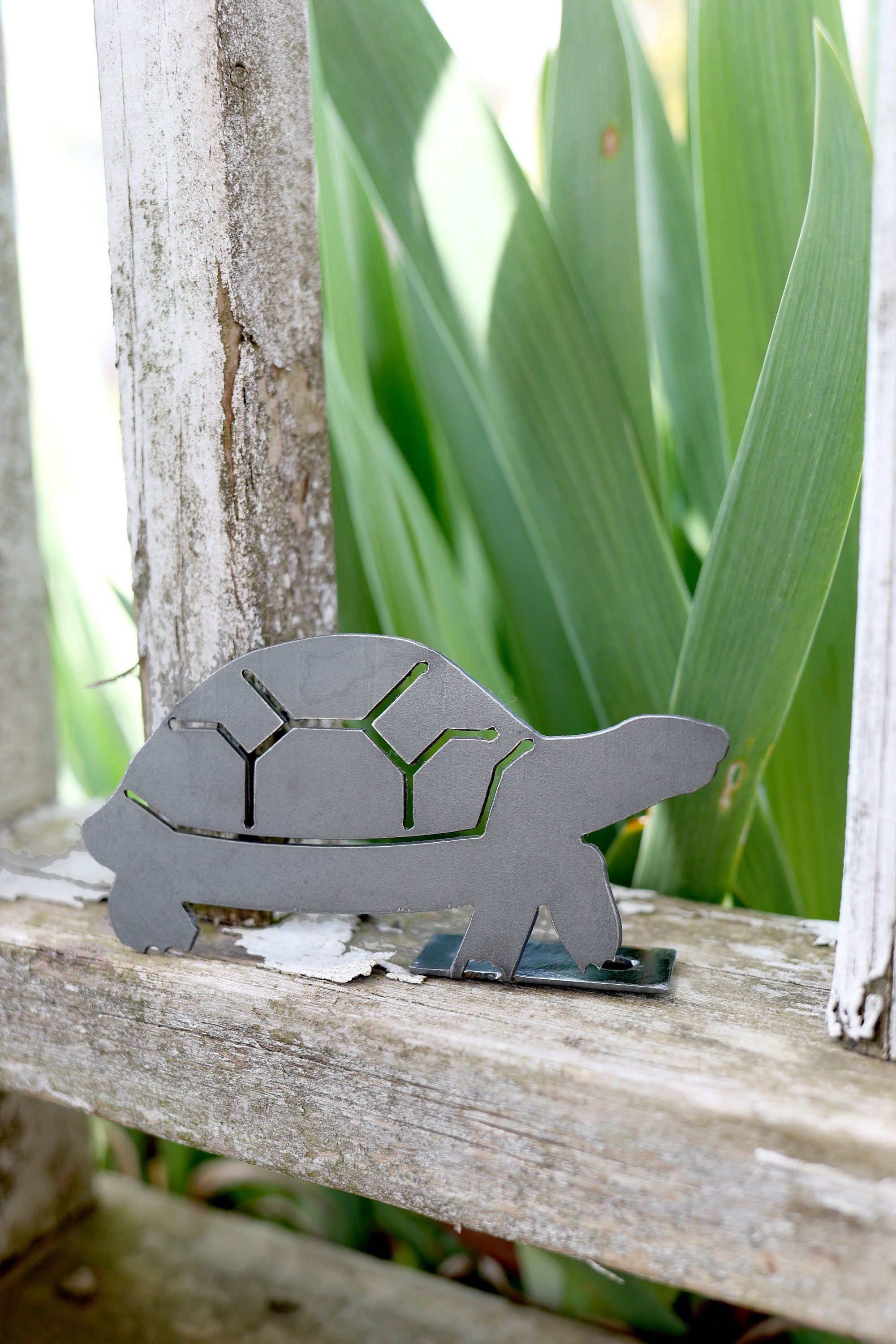 Metal Turtle Garden Statue | Unique Handcrafted Yard Decor