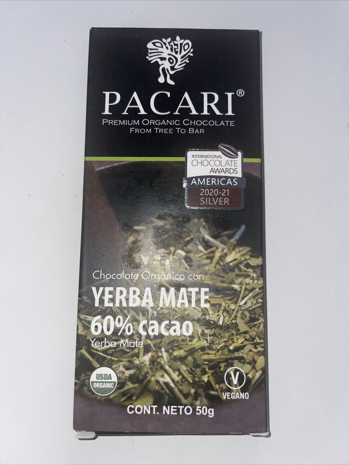 Yerba Mate Organic Chocolate Bar | Vegan & Fair Trade 50g